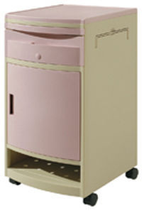 Bedside cabinet on casters - MBC-101 - Medical Master Co., Ltd