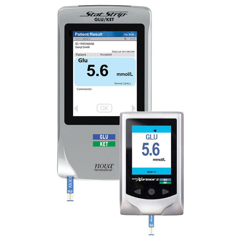 Hospital blood glucose meter - StatStrip® - Nova Biomedical - ketonemia ...