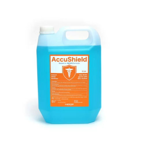 80% hand sanitizer - Accushield - Accurex Biomedical Pvt. Ltd. - 5000 mL
