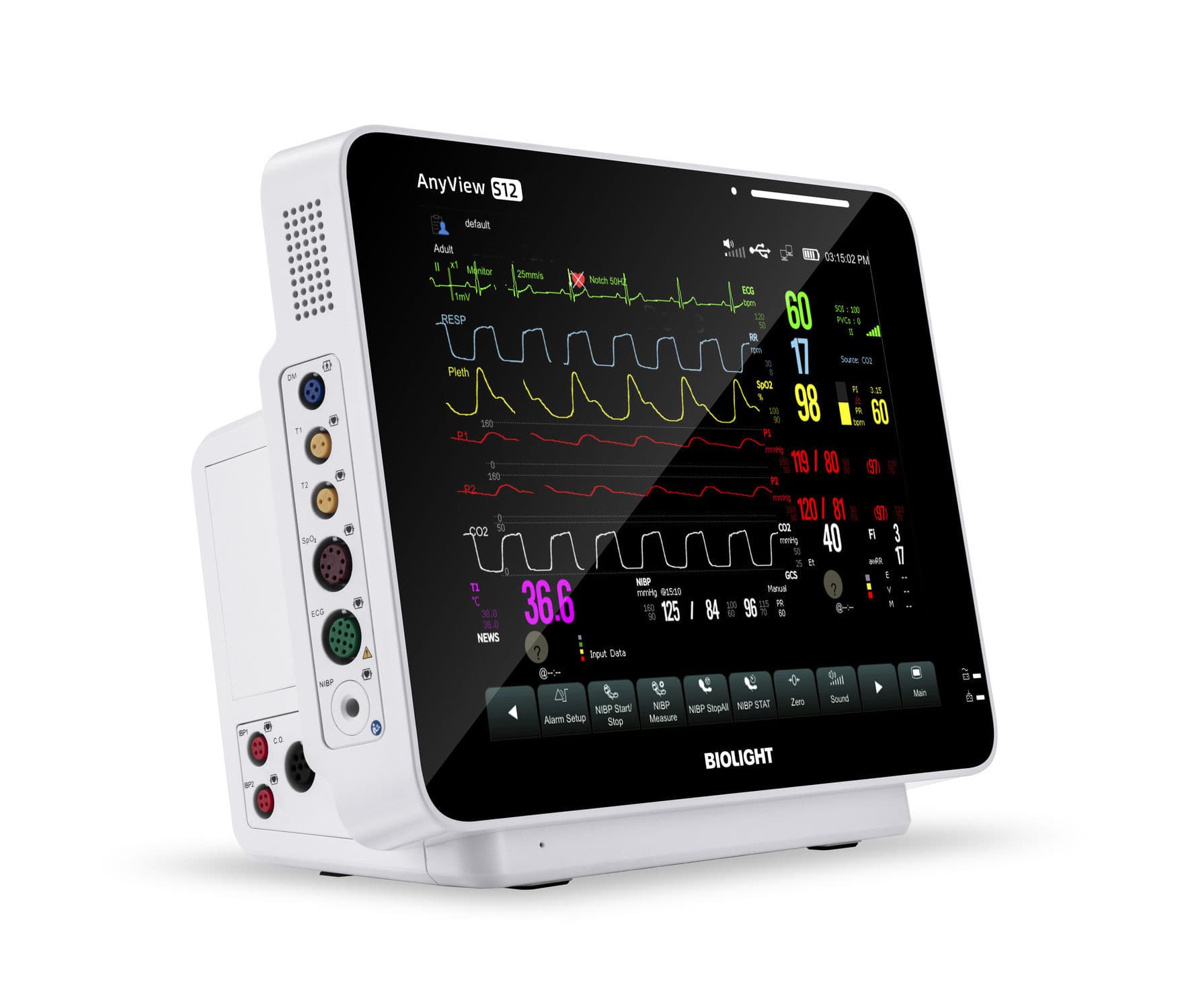 Portable patient monitor - S12 - Guangdong Biolight Meditech - compact ...