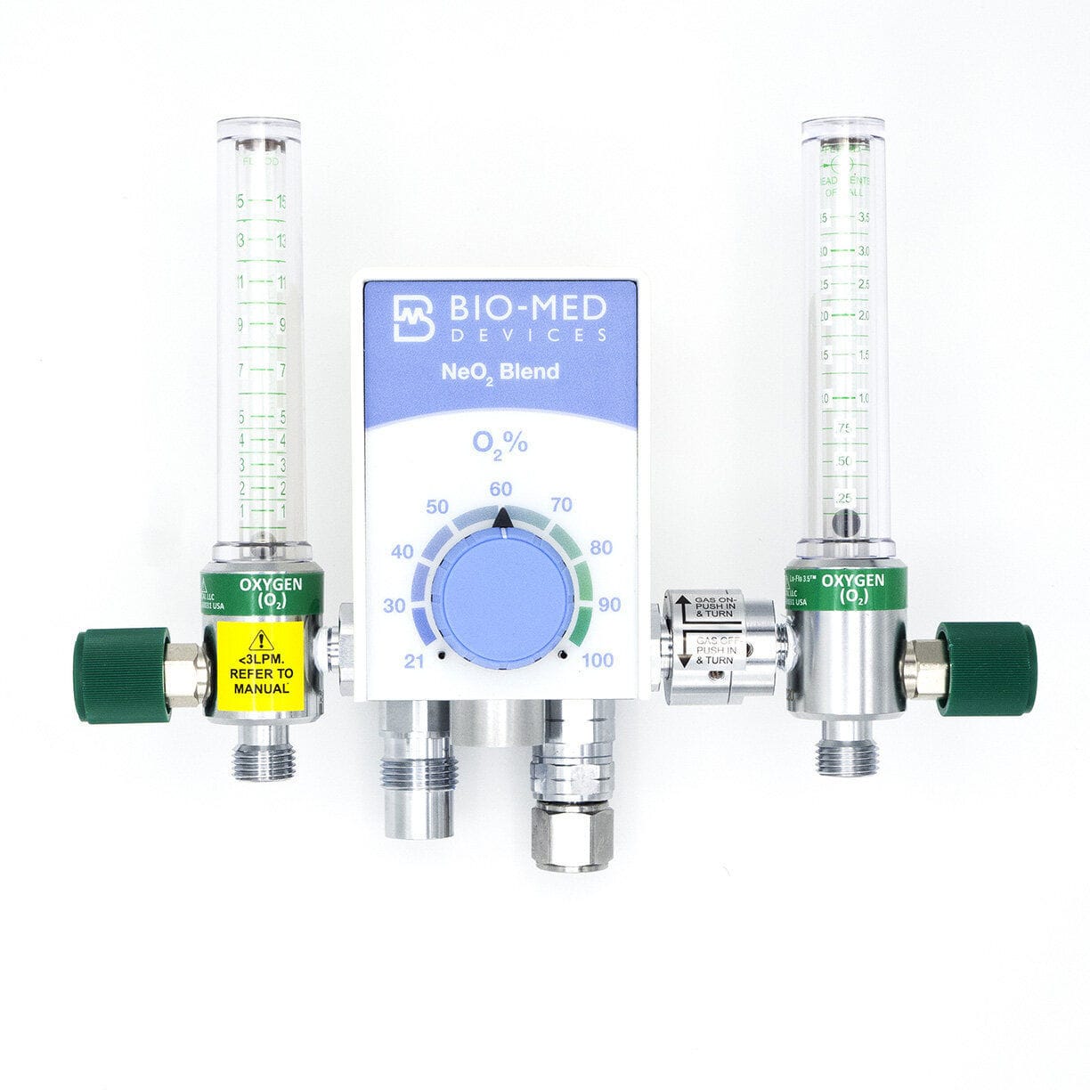 Anesthesia gas blender - 2003FF - Bio-Med Devices - oxygen