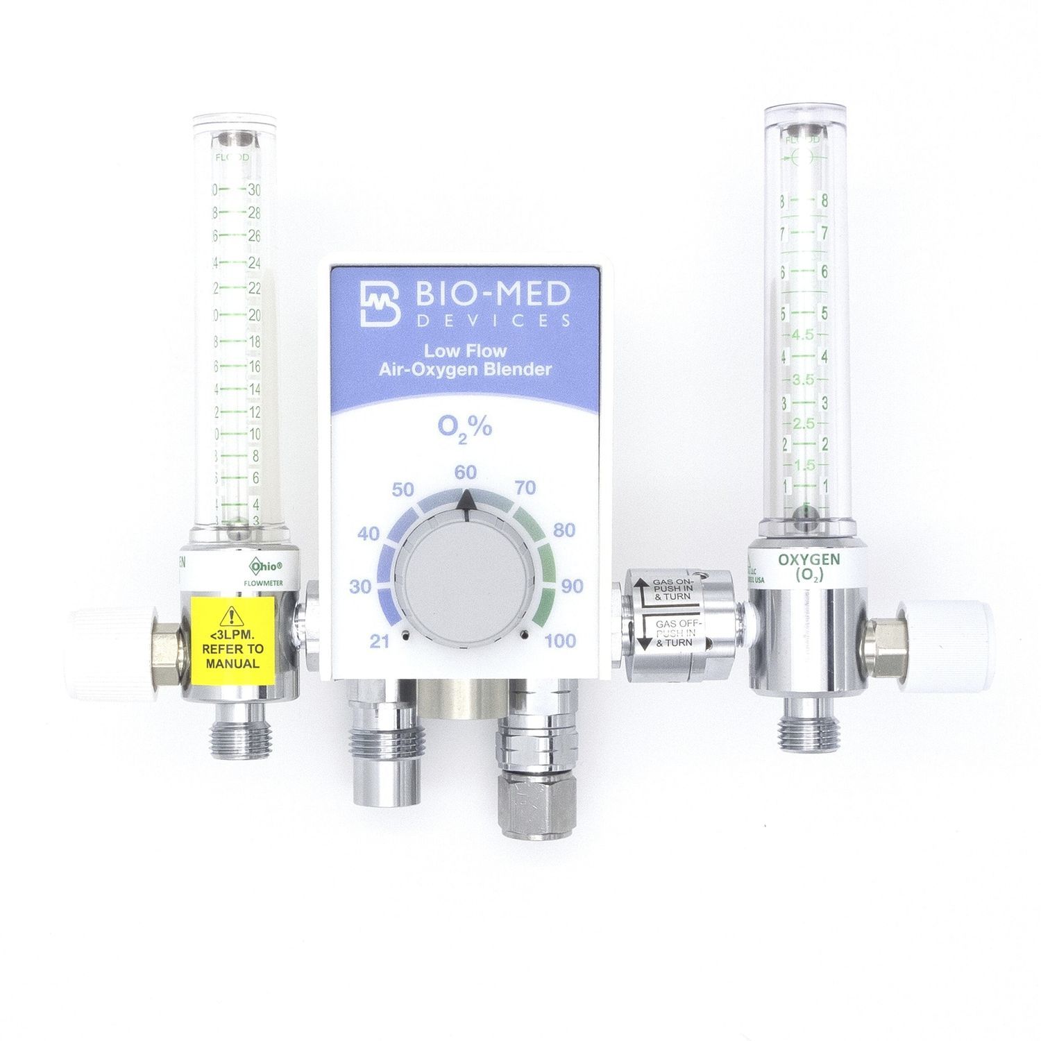 Anesthesia gas blender - 2003FFN - Bio-Med Devices - oxygen