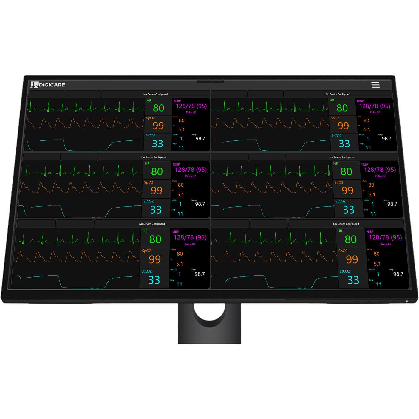 Central patient monitoring station - Digicare Biomedical Technology ...