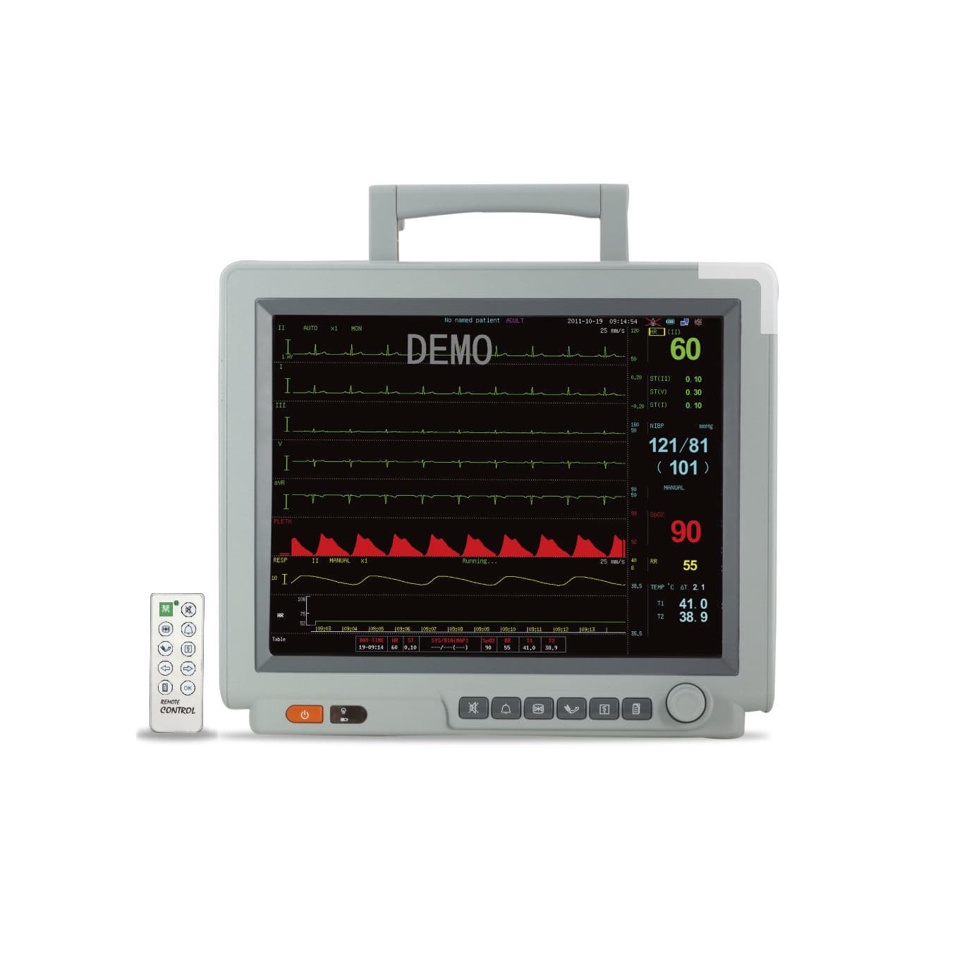 Portable patient monitor - G3L - General Meditech - tabletop / ECG / RESP