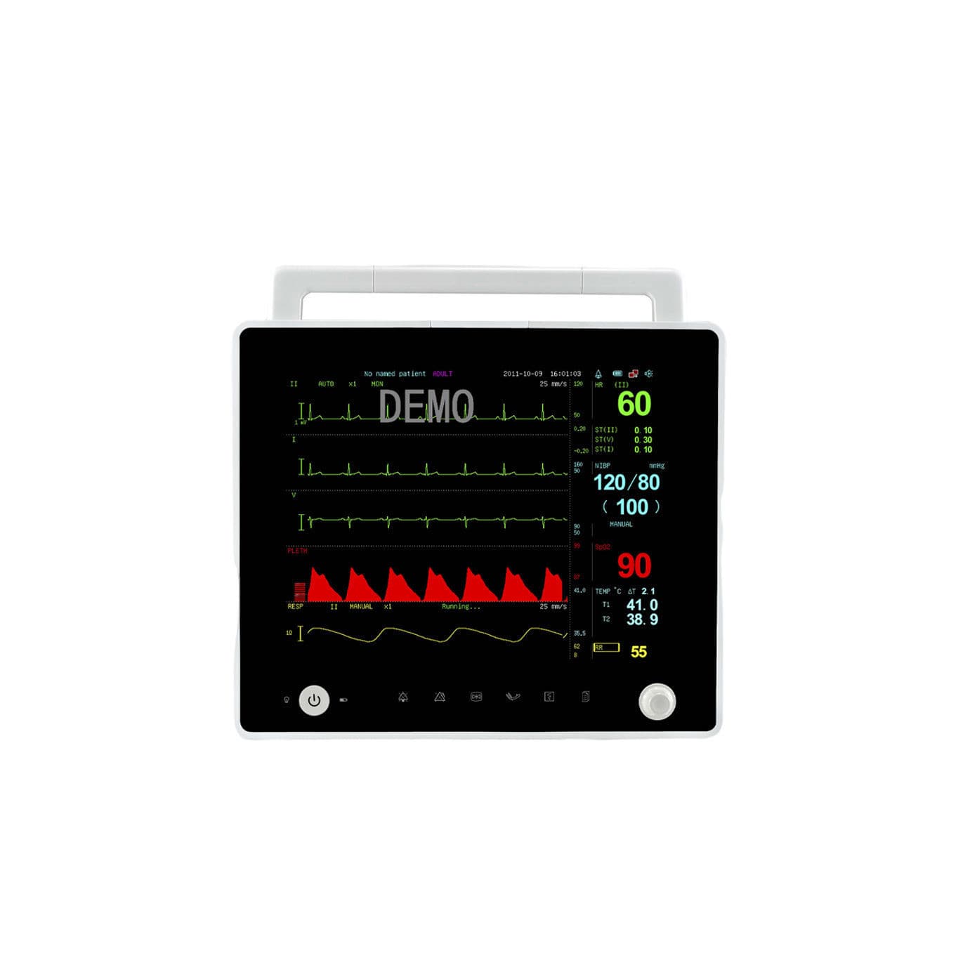 Portable patient monitor - G3N - General Meditech - tabletop / ECG / RESP