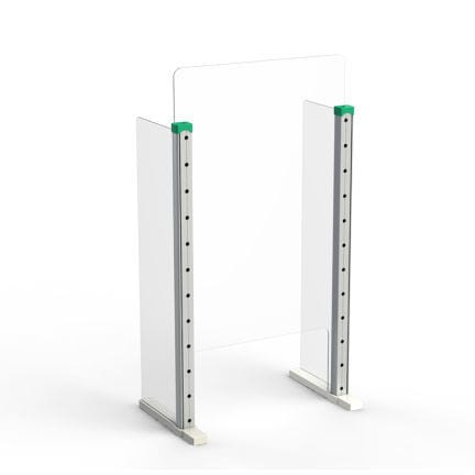 Mobile protection screen - Robust - H+H SYSTEM GmbH - countertop