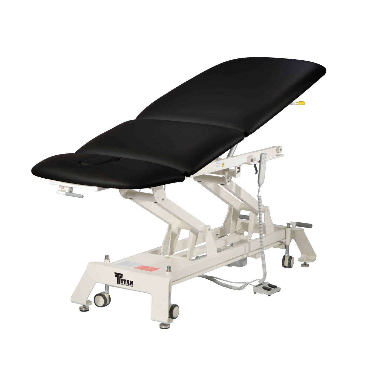 Electric treatment table - TITAN - Hausmann - height-adjustable / 3 ...