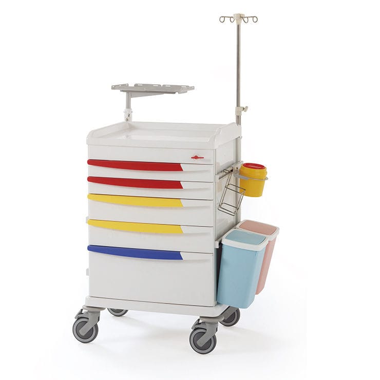 Medical trolley - F-45 - Hebei Pukang Medical Instruments - emergency ...