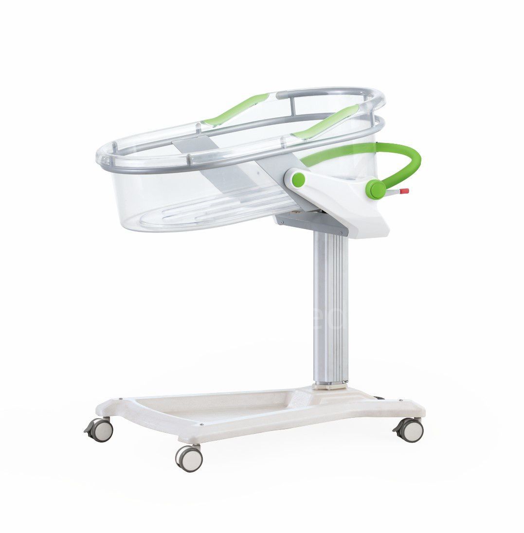 Hospital bassinet on casters - B-38 - Hebei Pukang Medical Instruments