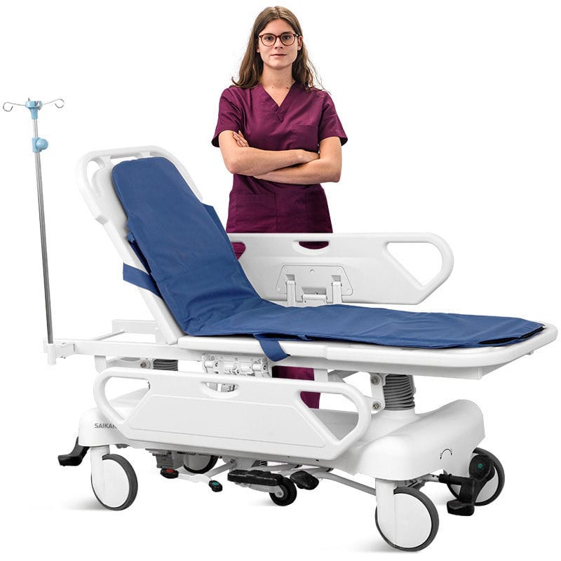 Patient transfer stretcher trolley - SKB041-2 - Jiangsu Saikang Medical ...