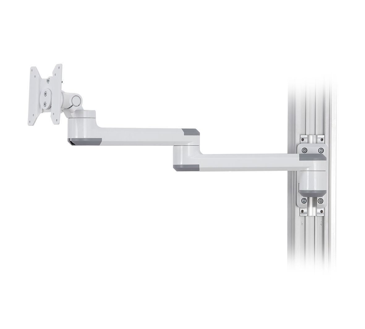 Rail-mounted monitor support arm - HM-8521, HM-B8615, HM-A8627 - Modern ...