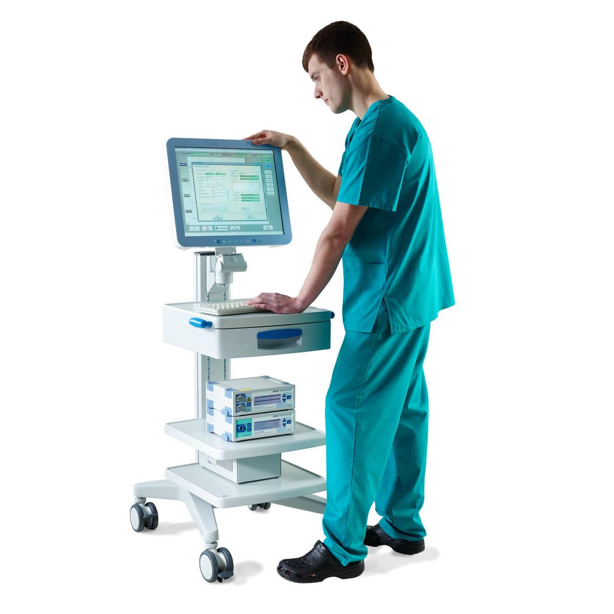 Trolley-mounted patient monitor - MOORVMS-VASC - Moor Instruments ...