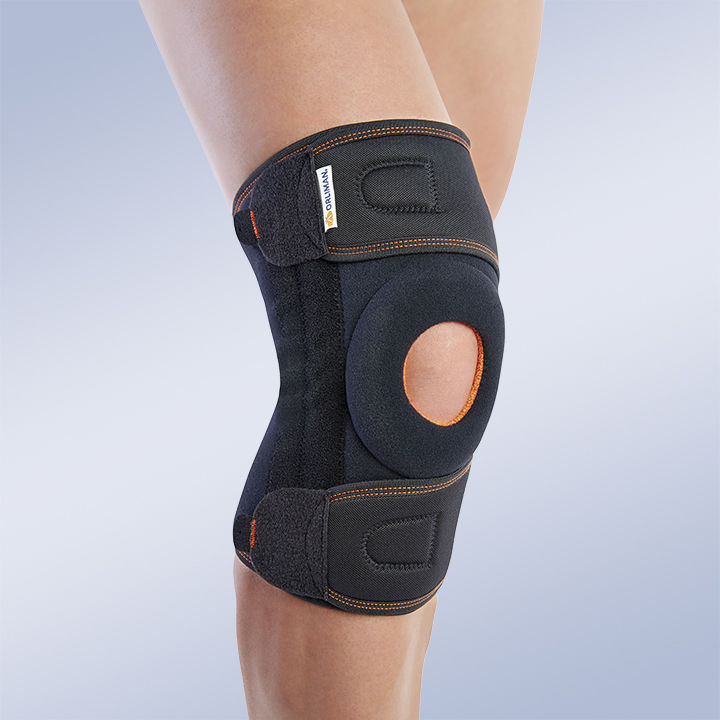 Knee orthosis - 7119 - Orliman - open knee / with patellar pad / with ...