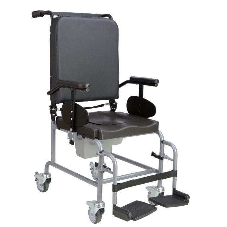 Commode chair with armrests - ANDALUS - ORTHOS XXI - with bucket / on ...