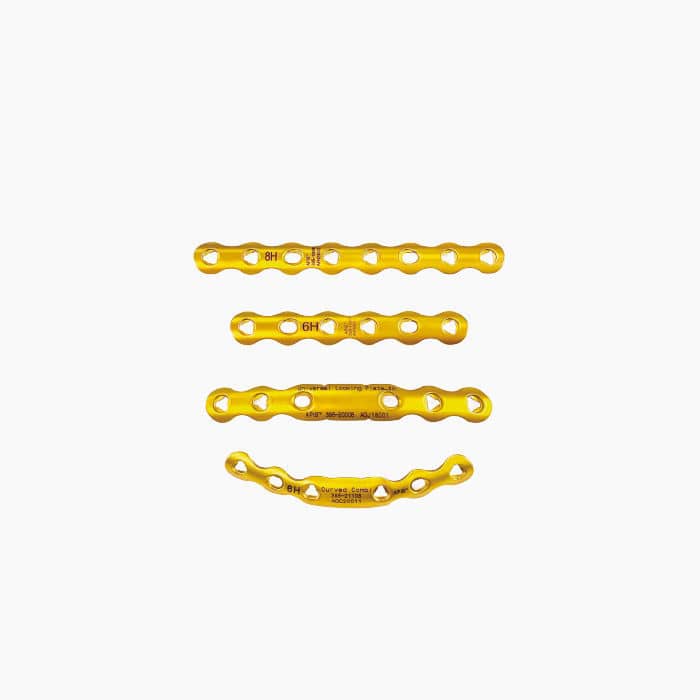 Rib compression plate - 395 series - TDM - mid-shaft / locking / titanium