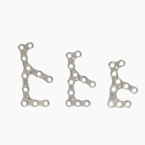 Calcaneus compression plate - Trifix - TDM - locking / metallic