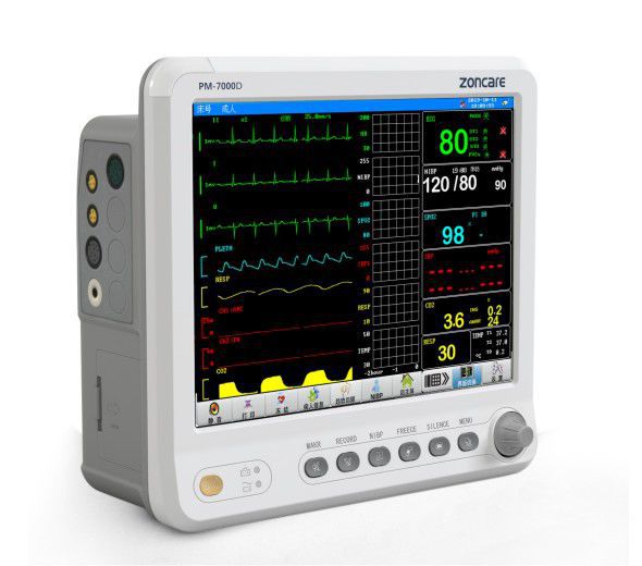 Portable Multi Parameter Monitor Pm 7000d Zoncare Electronics Ecg