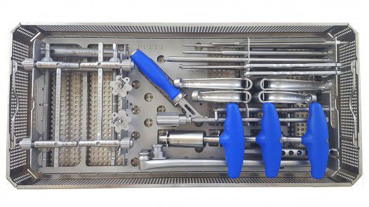 Spinal osteosynthesis surgery instrument kit - Z-Medical - sterile