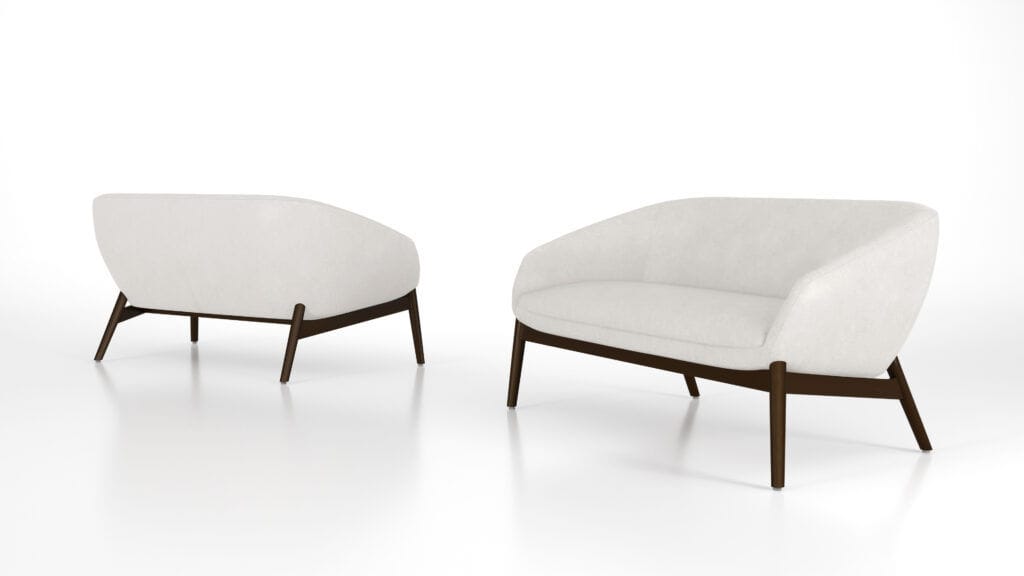 Waiting room sofa - Padua Love - Kwalu - 2-person