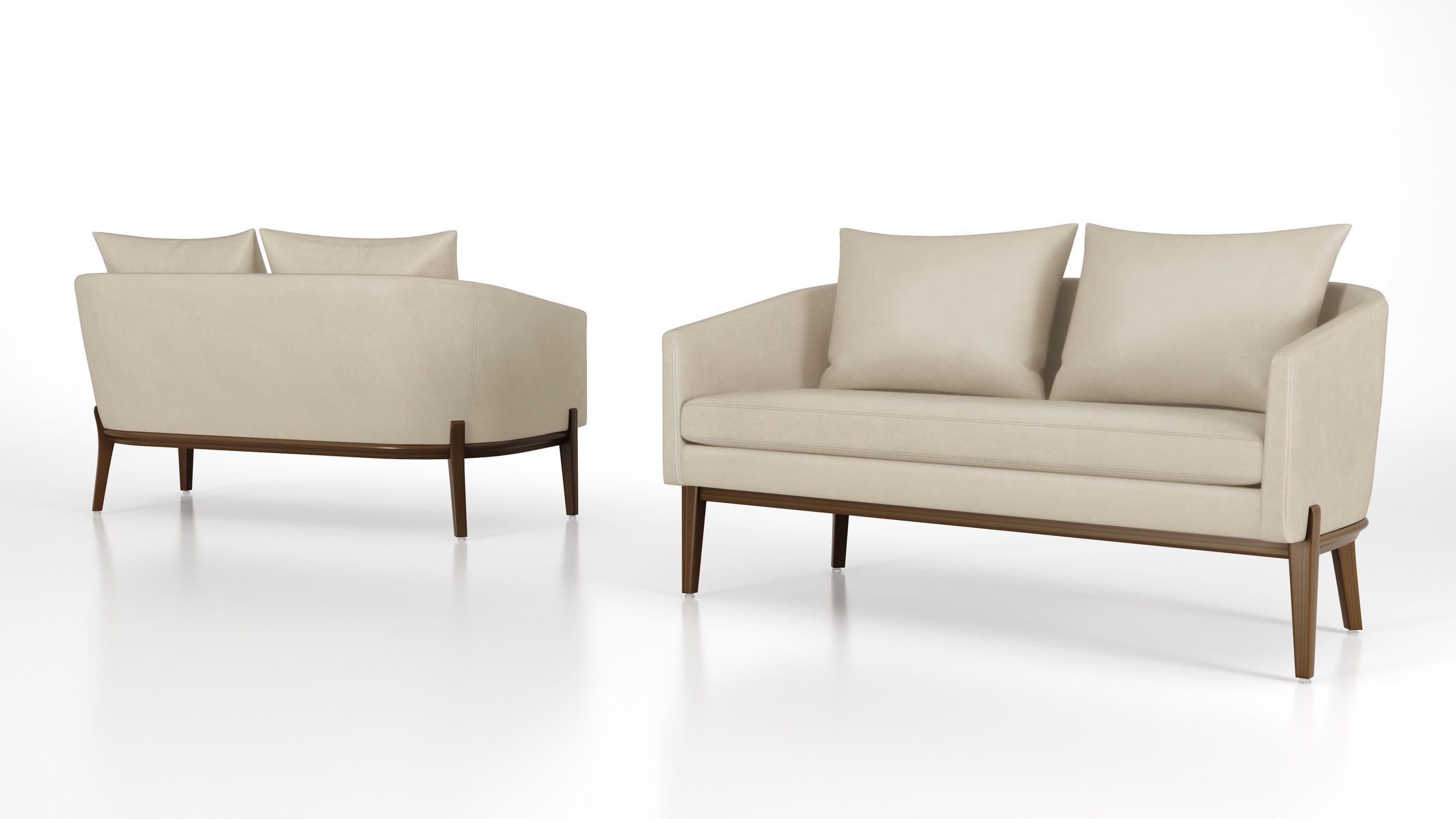 Waiting room sofa - Pisa Love - Kwalu - 2-person / design