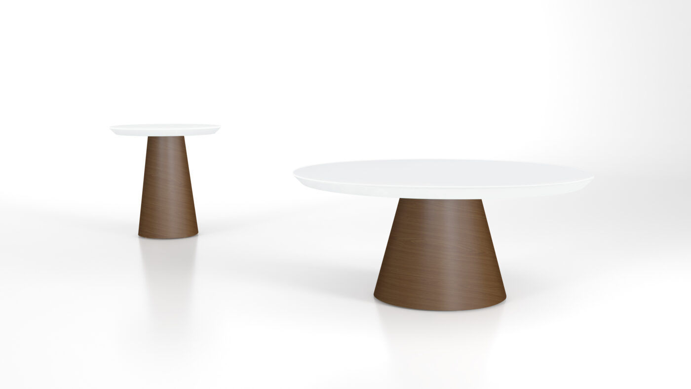 Round coffee table - Palencia - Kwalu - elliptical