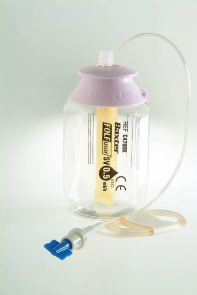 1-channel infusion pump - FOLFusor - Baxter - chemotherapy / elastomeric