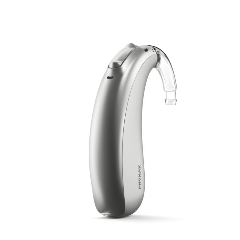 BTE hearing aid - Naída P-UP - Phonak - bluetooth® / telecoil / beige