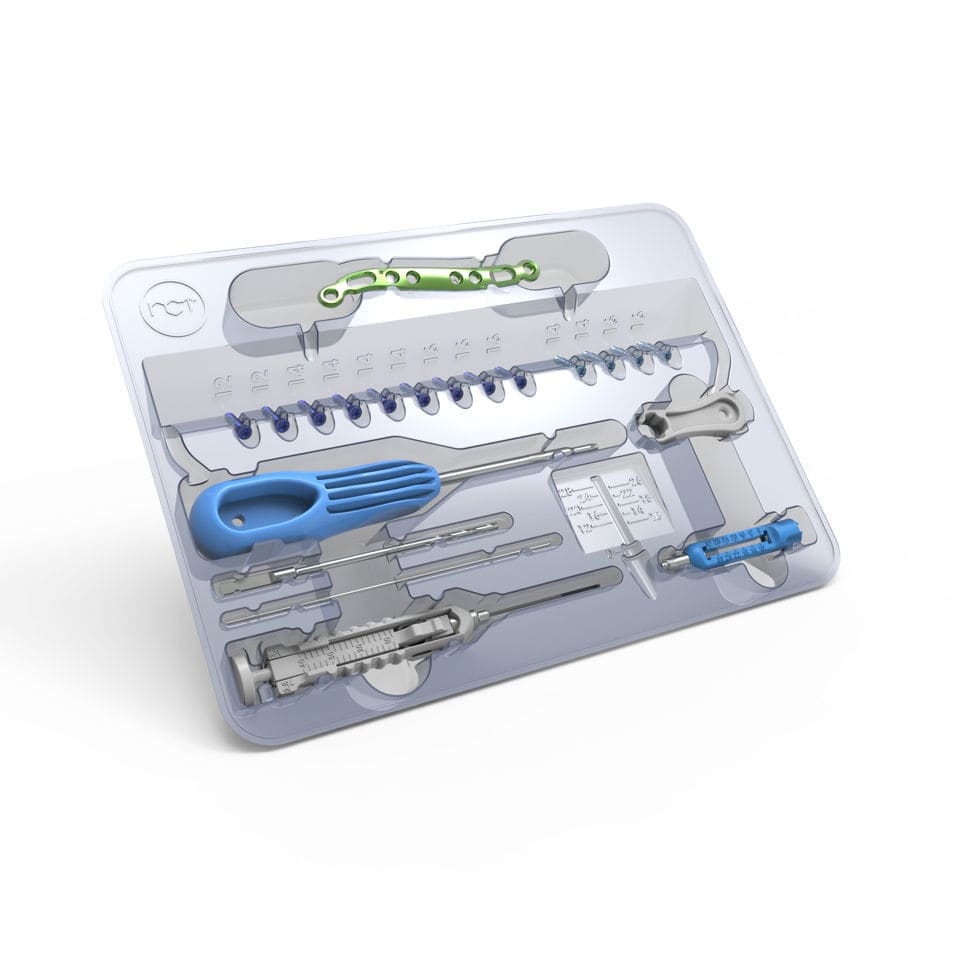Traumatology instrument kit - INITIAL C™ - Newclip Technics - sterile / single-use