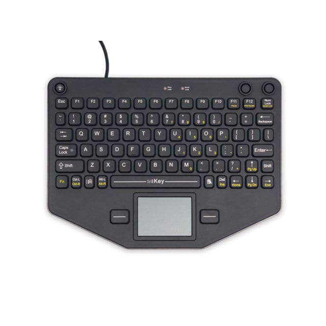 Medical keyboard with touchpad - SL-80-TP - IKEY - silicone / silicone ...