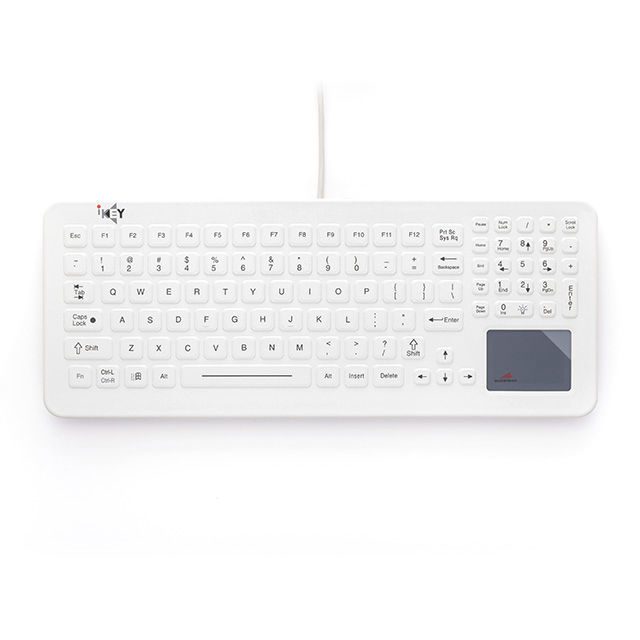 Medical keyboard with touchpad - SLK-102-TP-FL - IKEY - silicone ...