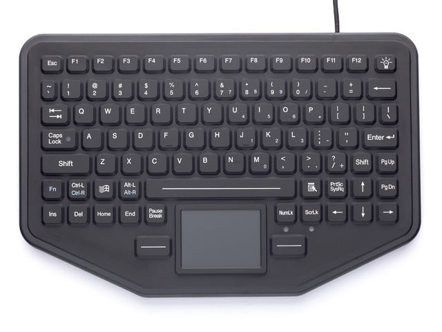Medical keyboard with touchpad - SB-87-TP - IKEY - silicone rubber ...