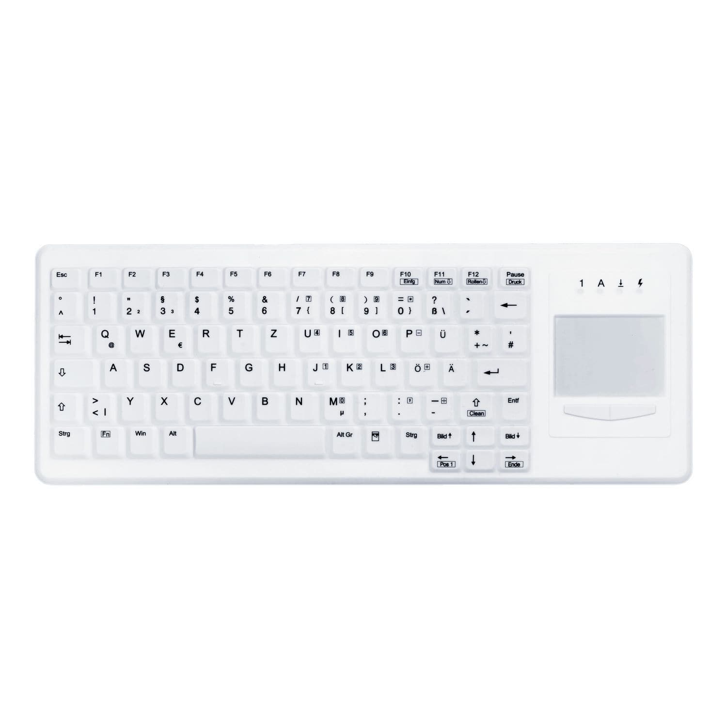 Medical keyboard with touchpad - AK-CB4400 - Active Key GmbH - silicone ...