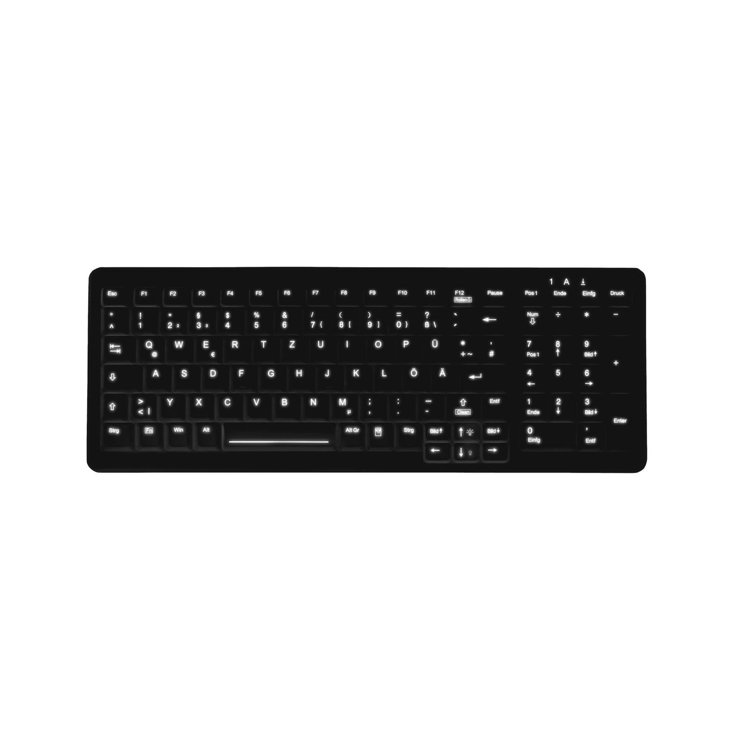 Keyboard with numeric keypad - AK-CB7000 - Active Key GmbH - silicone ...