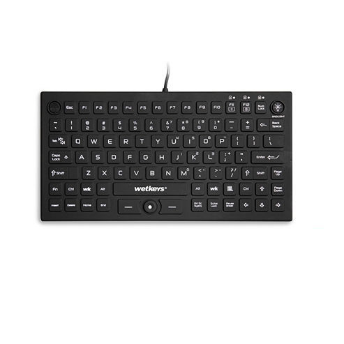 Medical keyboard with numeric keypad - KBWKRC89PB-BK - WETKEYS ...