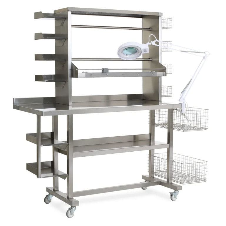 Medical instrument packing table - MCM 3654 - MIXTA - stainless steel