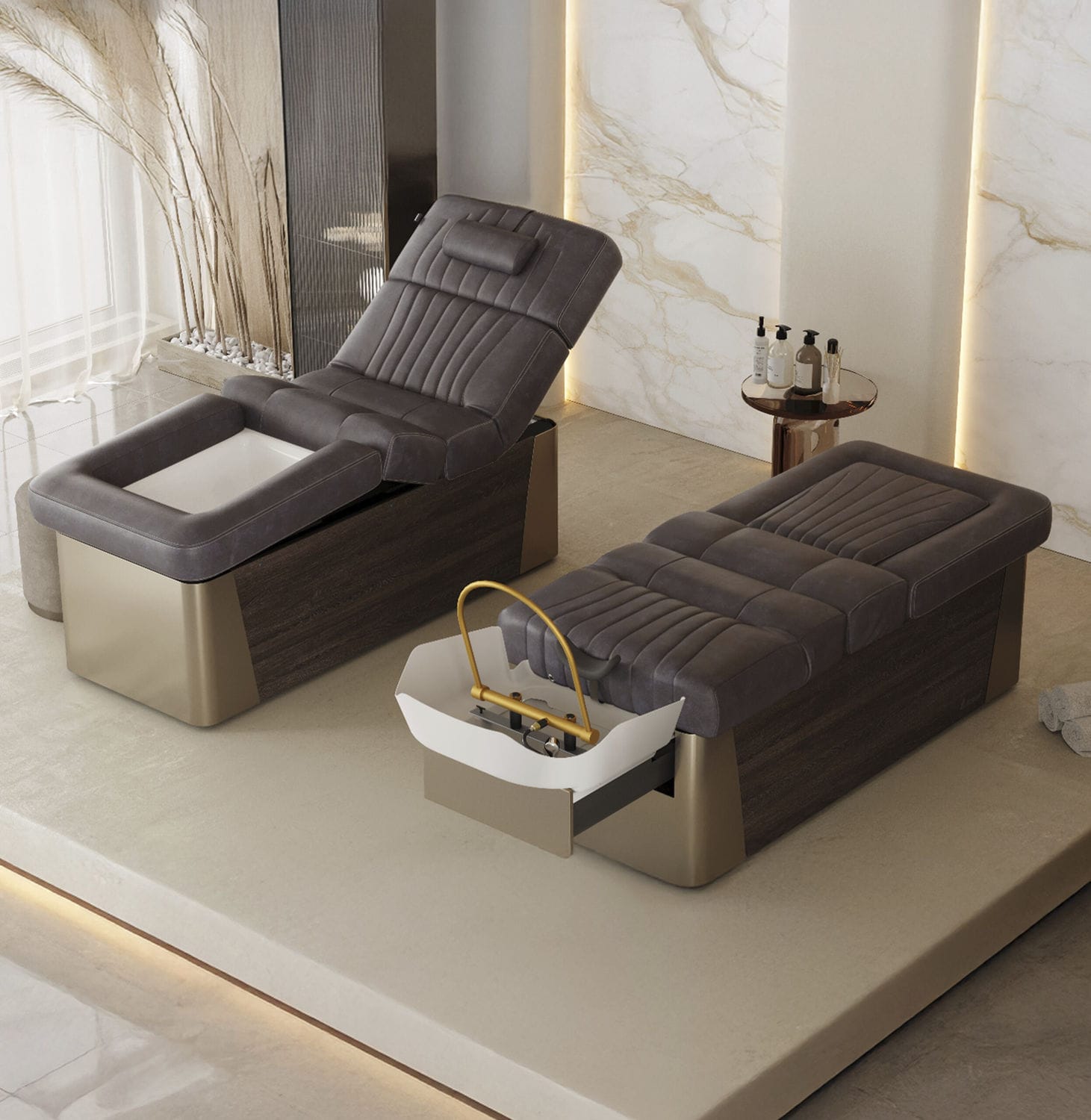 Beauty care treatment table - Venice Head Spa - Lemi MD - adult / electric