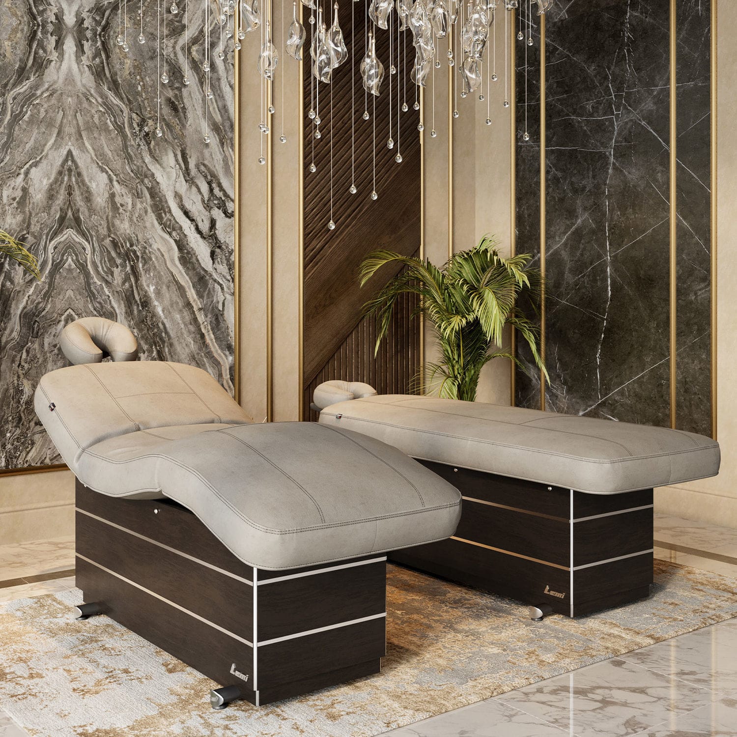 Electric massage table - Bellagio - Lemi MD - with legrests / with ...