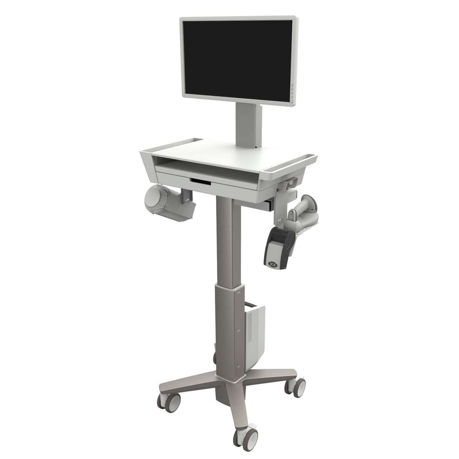 Panel PC computer cart - CareFit™ Slim 2.0 - Ergotron - with drawer ...