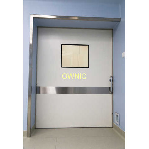 Operating room door - QTDM-5 - OWNIC - sliding / stainless steel / aluminum