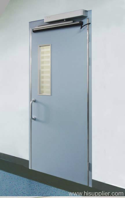 Hospital door - PDM-1 - OWNIC - swing / stainless steel / aluminum