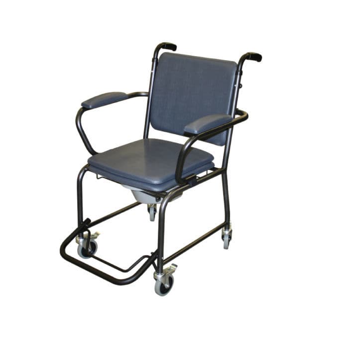 Commode chair with bucket - Delta - SCEMED - on casters / with high ...