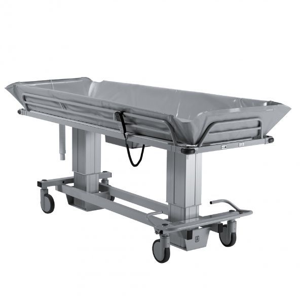Height-adjustable shower trolley - TR 4000 - SCEMED - electric / adult