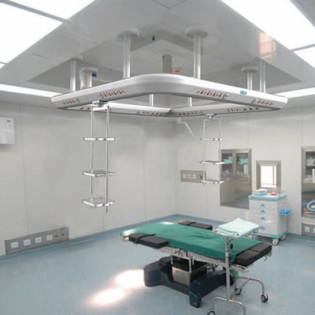 Medical pendant - 800 BOT - ESCO Medicon - ceiling-mounted / with shelves
