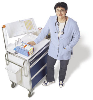 Nursing trolley - PCI® - Manrex - transport / medication / with dosage ...