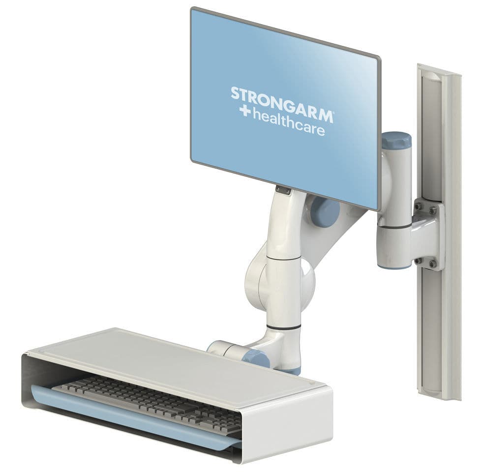 Articulated support arm - CLEANMOUNT™ - Strongarm - for monitors ...