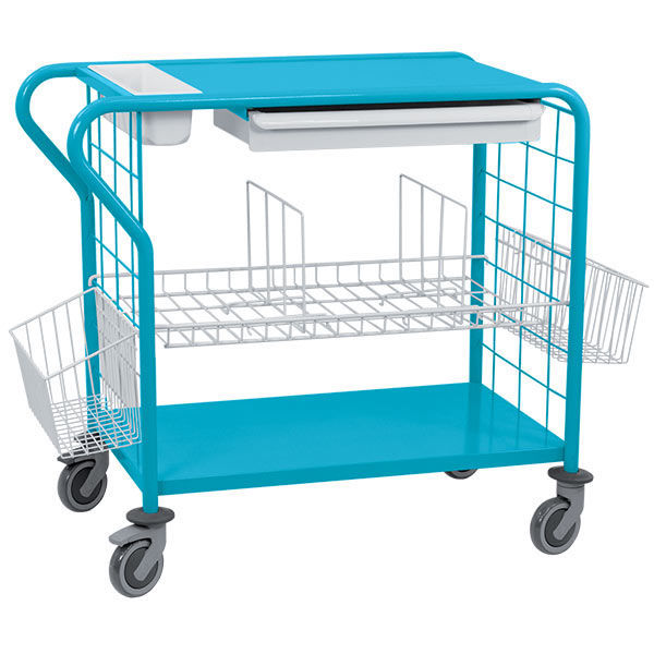 Storage trolley - PRATICIMA - changing / with basket / modular
