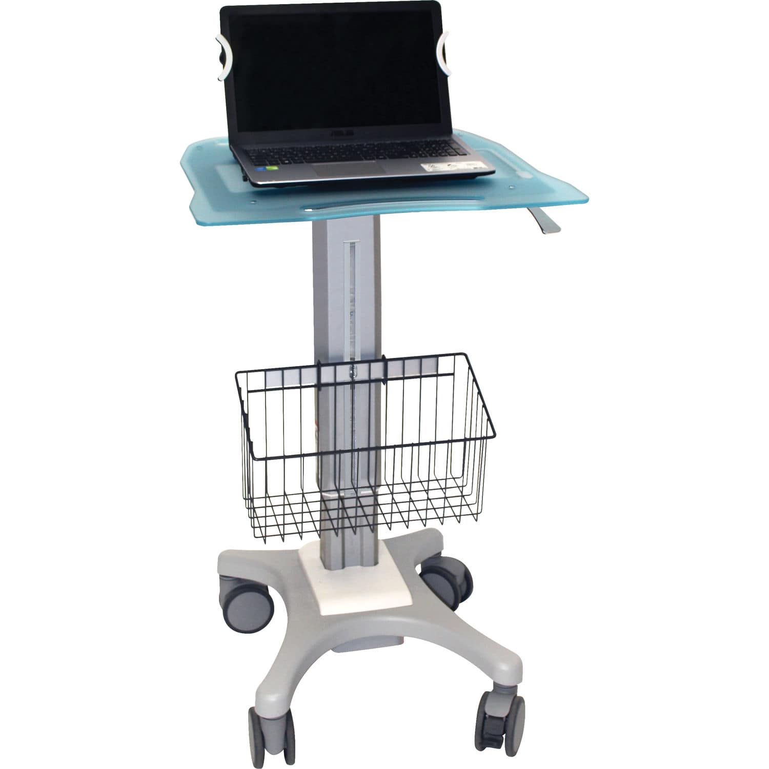 Height-adjustable computer cart - IP201 - PRATICIMA