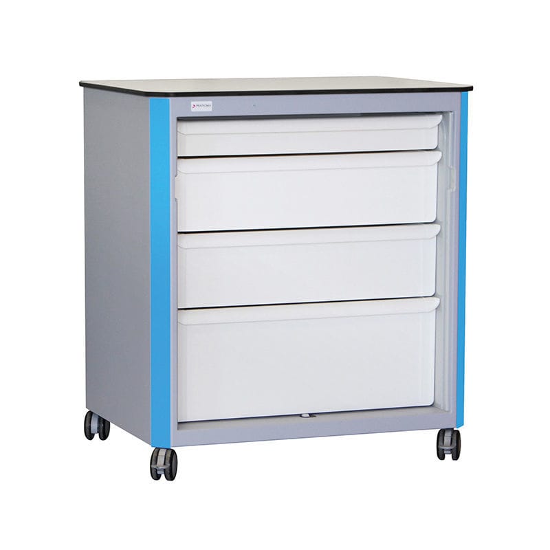 Emergency trolley - Neop® - PRATICIMA - treatment / storage / 4-drawer