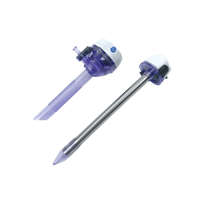 Single use trocar - QYC series - QJ Medical - laparoscopic / with insufflation tap / with sleeve