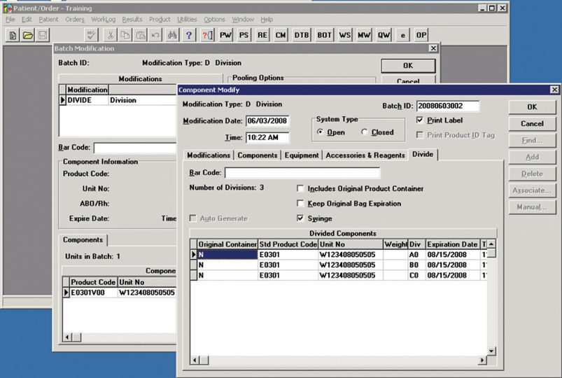 Information management system / inventory / traceability / for blood ...